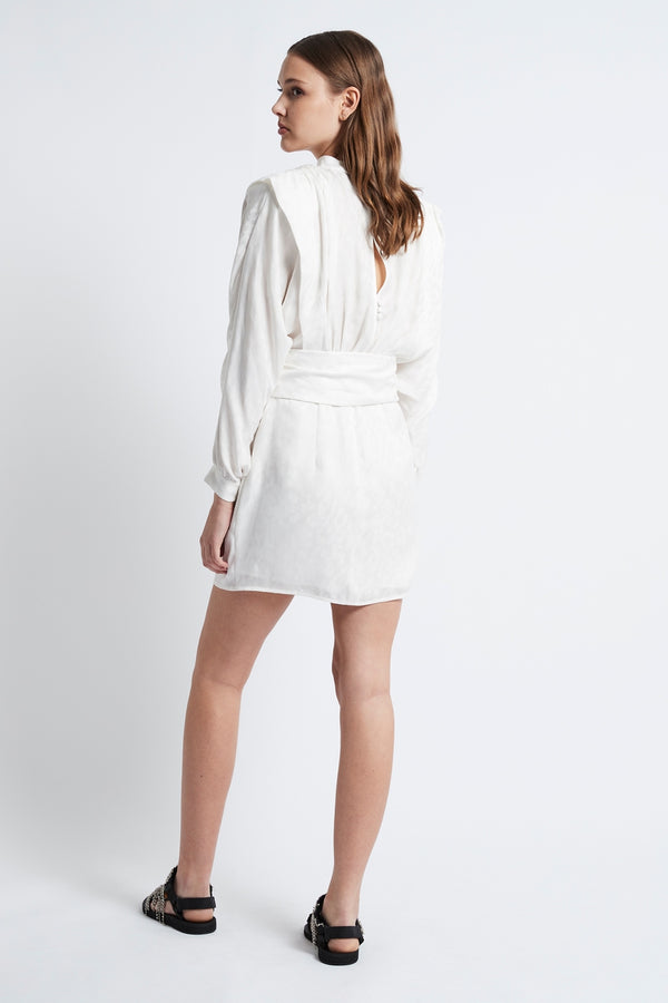 SOFT LEOPARD 80'S DRESS - IVORY - Watson X Watson